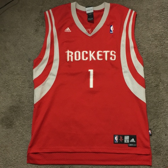 adidas | Shirts | Adidas Houston Rockets Mcgrady Swingman Nba Jersey ...